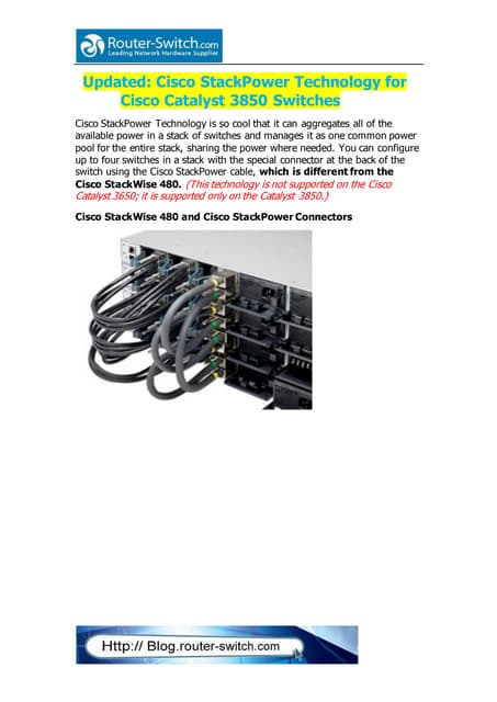 Overview on cisco catalyst 3750 switches,features, technology ...