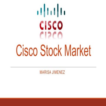 Cisco stock market | PPTX