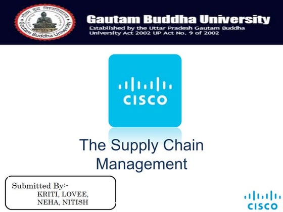 Cisco Systems The Supply Chain Story | PPT