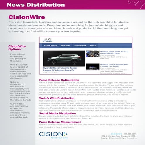Cision News Distribution - CisionWire | PDF