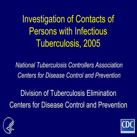 Investigation of TB contacts | PPT