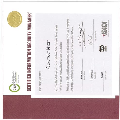 CISM - Certified Information Security Manager | PDF