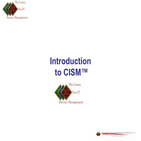 Cism Profile 2009 V1.0 | PPT