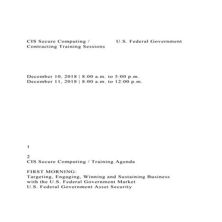 Cis Secure Computing Us Federal Government Cdocx