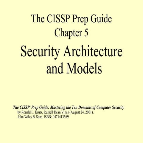 Cissp chapter-05ppt178 | PPT