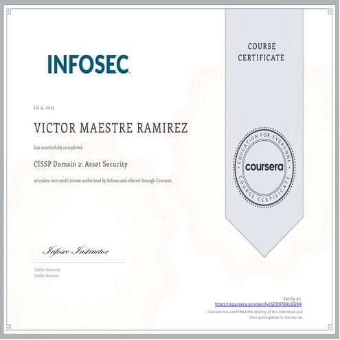 CISSP Domain 2: Asset Security - InfoSec | PDF