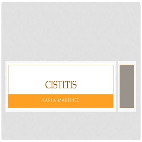 Cistitis | PPTX