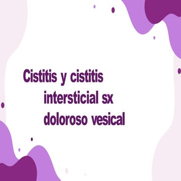cistitis intersticial tratamiento diagnostico | PPTX