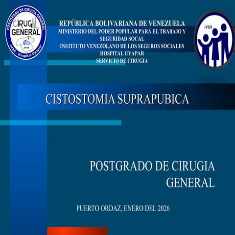 CISTOSTOMIA SUPRAPUBICA PROCEDIMIENTO MENOR UROLOGIA.ppt