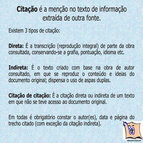 Como fazer citação segunda ABNT | PDF
