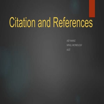 Citation and references | PPT