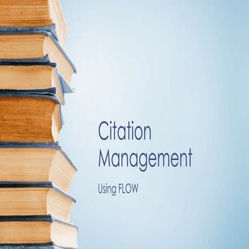 Citation management | PPT