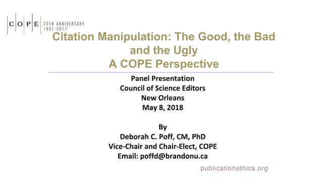 Role of COPE in Research Ethics.pptx