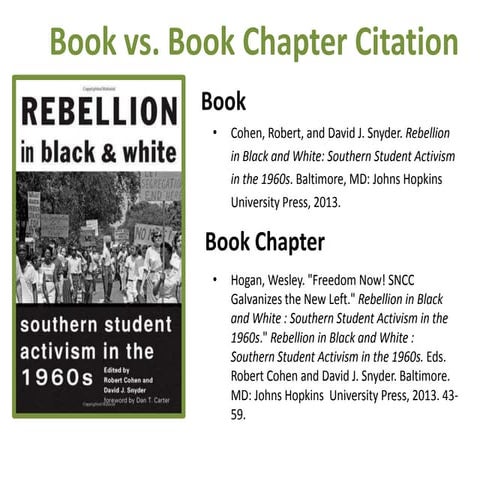 Citation Identification: Book vs. Book Chapter | PPT