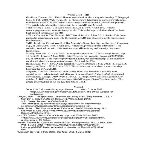 Citations - Secret Intelligence | PDF