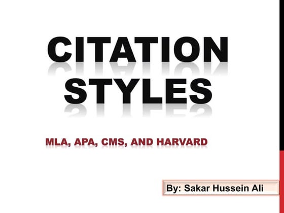 MLA 8th and 9th Edition variations | PPTX | Publishing Industry ...