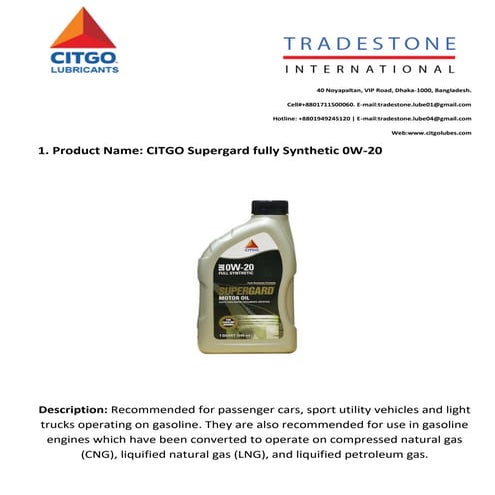 Citgo product information metro | PDF