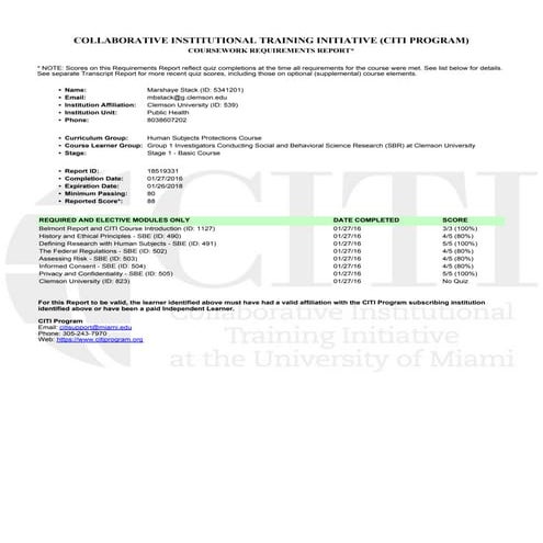 Citi certification | PDF