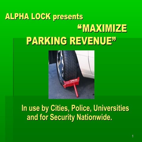 How The Alpha Lock Helps Parking Enforcement for Cities and Police ...