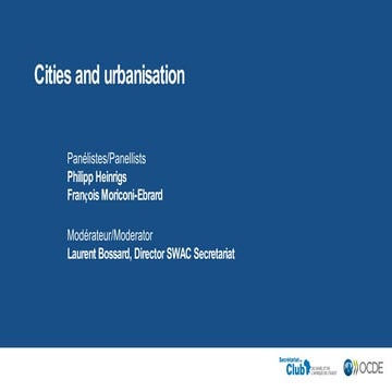 Cities and urbanisation | PPT