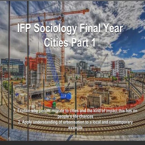 L1 changing urban environments 1 | PPT