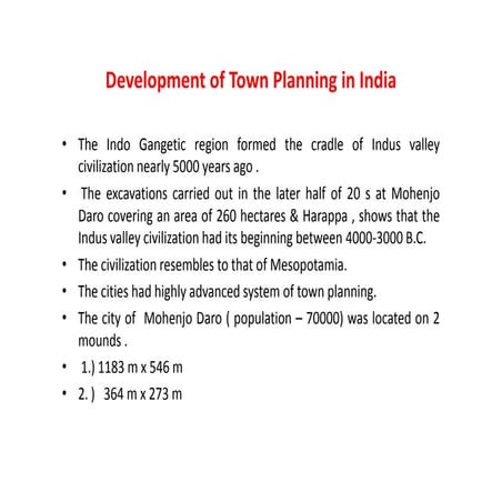 Gandhinagar town planning and master plan study | PDF