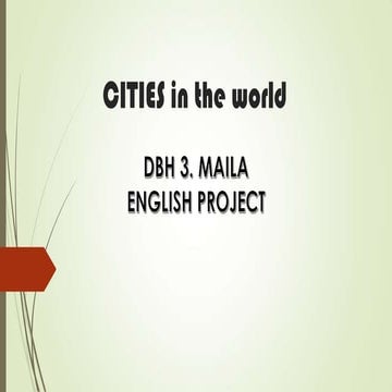 Cities in the world | PPTX