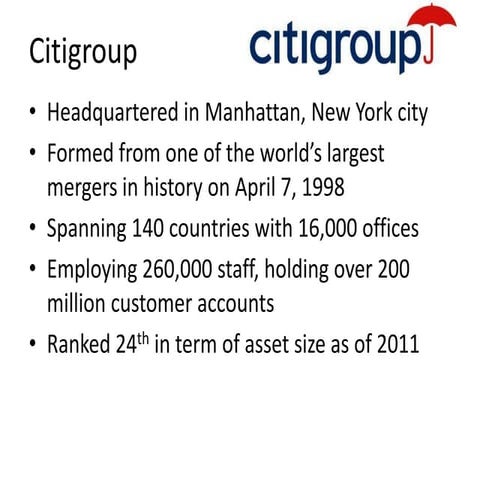 Citigroup | PPTX