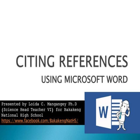 Citing References | PPT