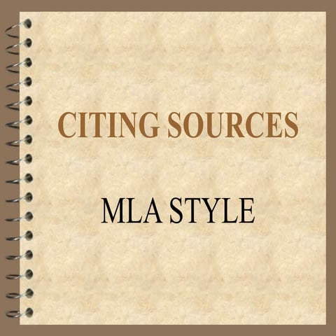 Citing sources (1) | PPT | Poetry | Books and Literature