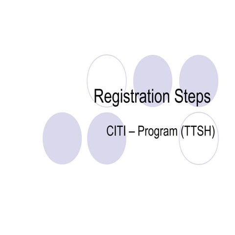 How to register for CITI program | PPT