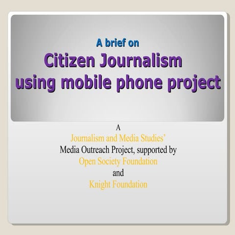 Media Funding and Sustainabilty | PPT
