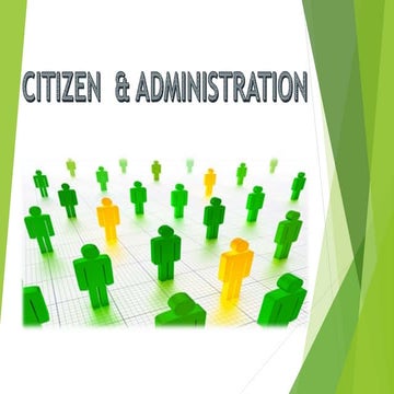 Citizen and administration | PPTX