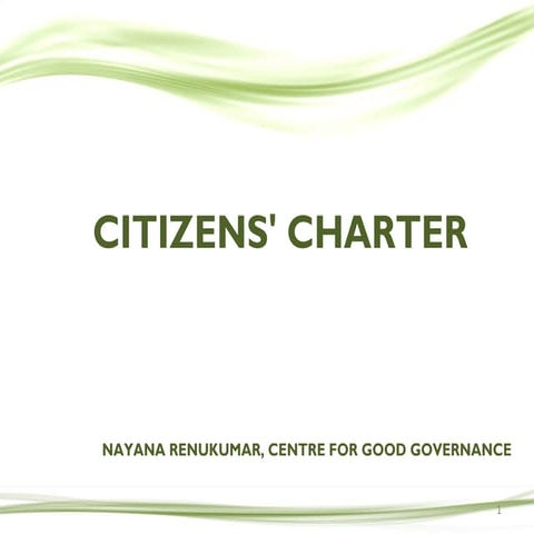Citizen charter | PPT