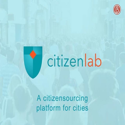 CitizenLab pitch-A citizensourcing platform for cities by Co-Founder, Aline Muylaert | PPTX