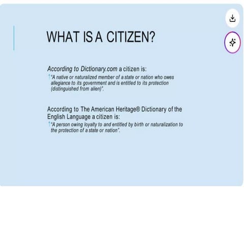 CITIZEN MODULE AND CITIZENSHIP INCLUDING GLOBAL CITIZENSHIPpptx | PPTX