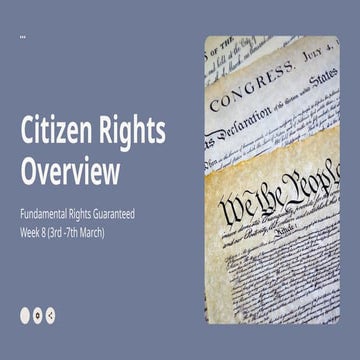Citizen Rights and responsibilities overview | PPTX