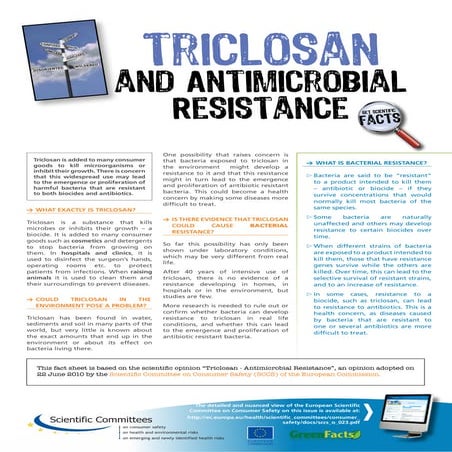 Triclosan and Antibiotics resistance | PDF