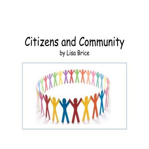 Citizens And Community Lesson | PPTX