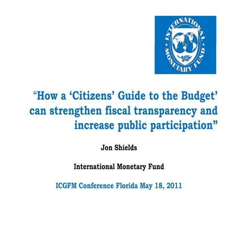 Citizens Budget Guide & results - Shield | PPTX | Business Accounting ...