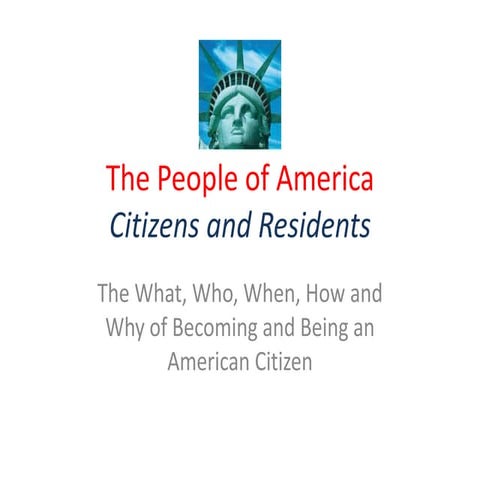 Citizenship in America | PPTX