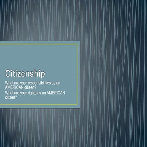 Citizenship | PPT