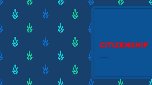 Rights, privileges and responsibilities of a citizen | PPTX