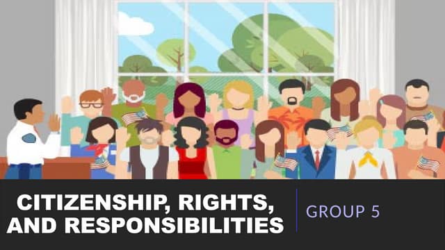 Rights duties and responsibilities of a citizen | PPT