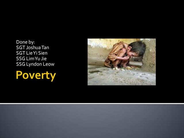 Poverty slideshow | PPTX