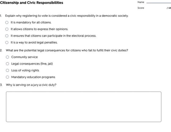 Rights & Responsibilities | DOC | Politics
