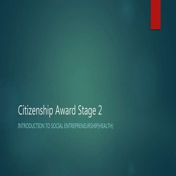 Citizenship award stage 2 | PPT