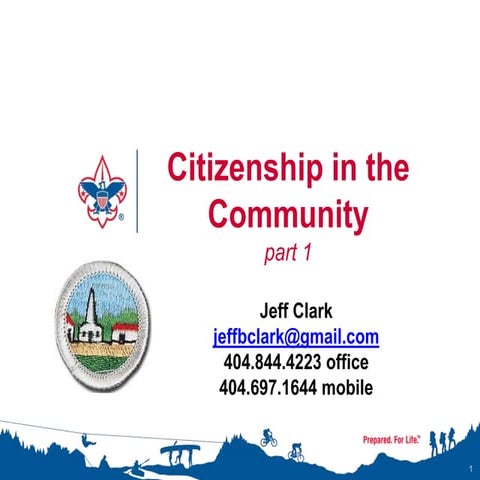 Citizenship in the Community: Part 1 Sept 1 2016 | PPTX | Real Estate