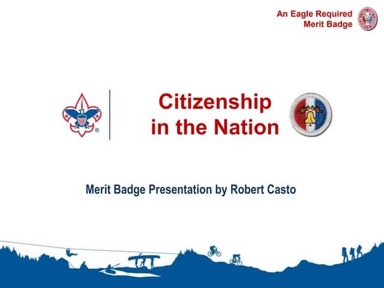 Citizenship in the Community Merit Badge Class Instructor Presentation | PPTX