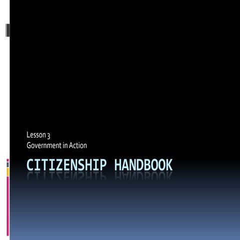 Citizenship Lesson 3 | PPT